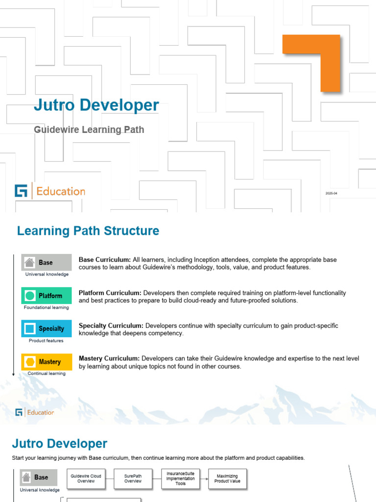 Jutro Developer Learning Path | PDF | Curriculum | Cognition