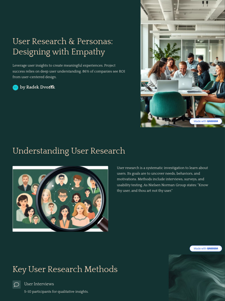 User Research and Personas Designing With Empathy | PDF | Usability | Cognitive Science