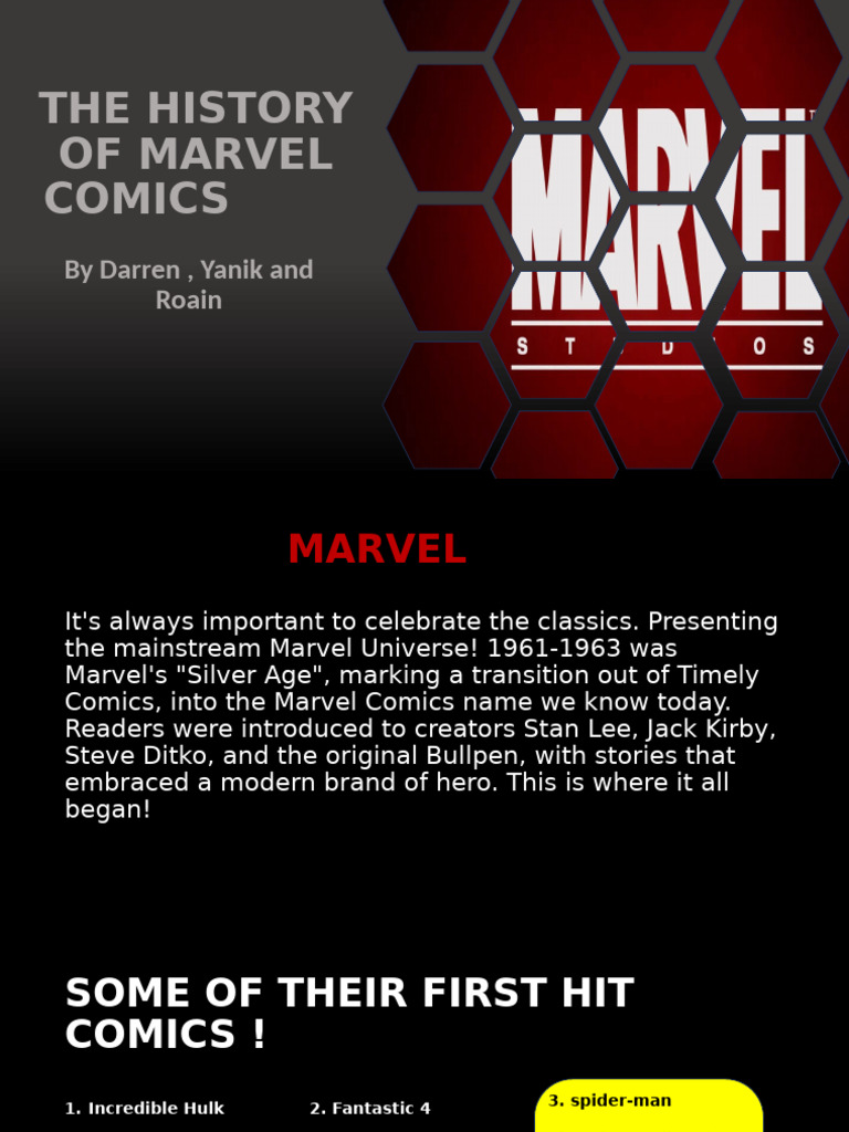 History of Marvel Comics Origins | PDF | Spider Man | American Comics