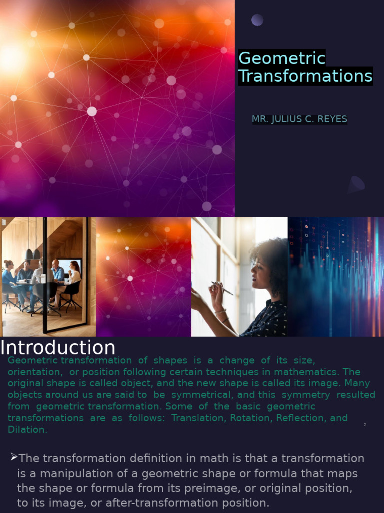 Geometric Transformations 1 | PDF | Shape | Rotation