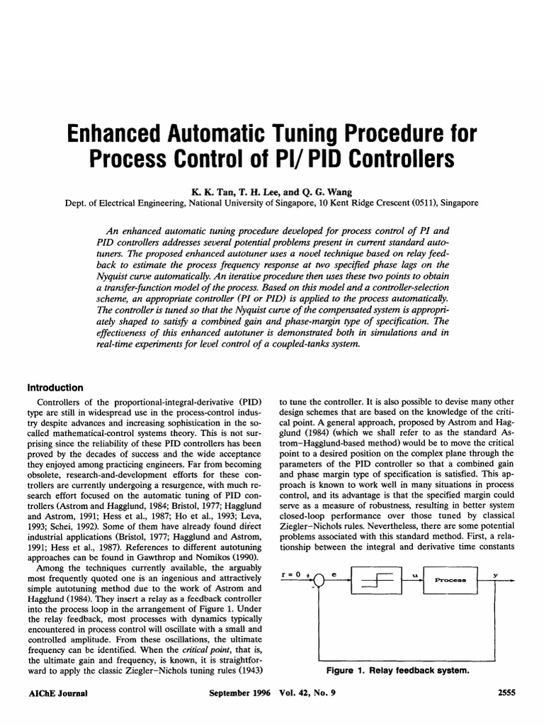 Enhanced Auto-Tuning for PI/PID Controllers | PDF | Control Theory ...