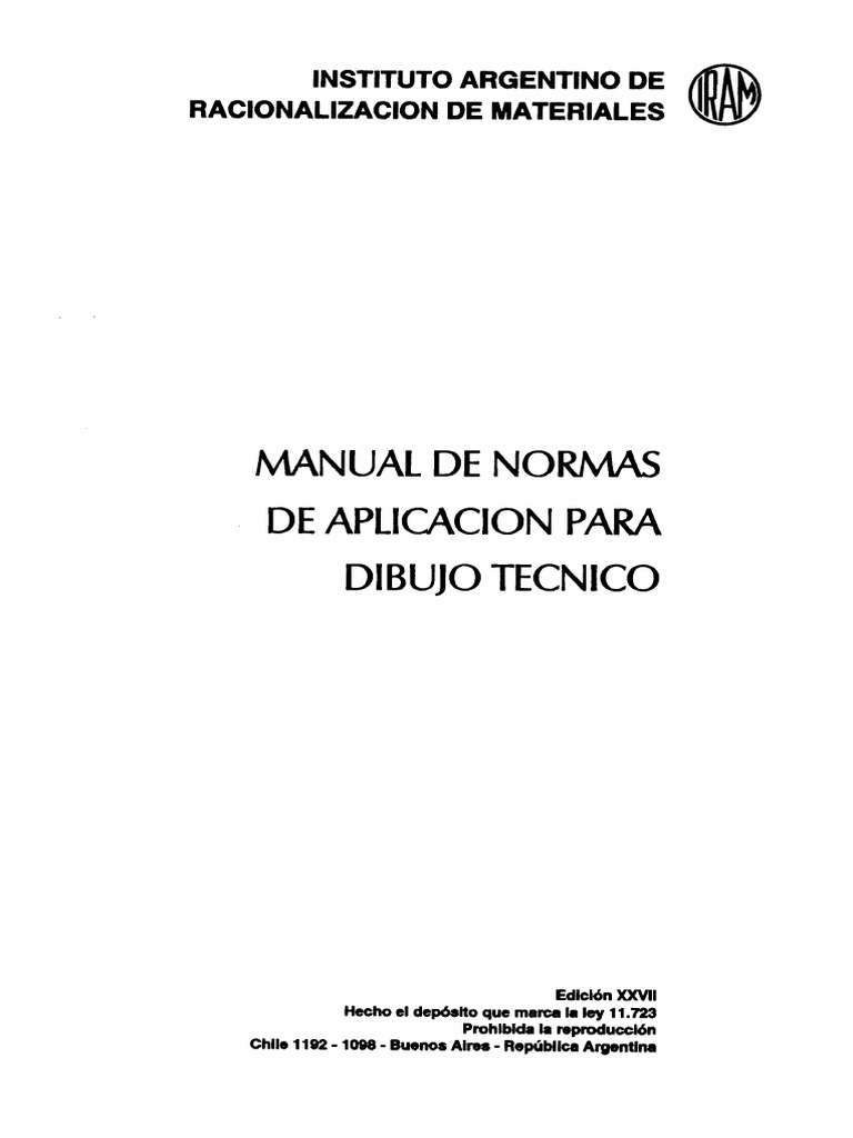 Normas IRAM de Aplicacion para Dibujo Tecnico-1 | PDF