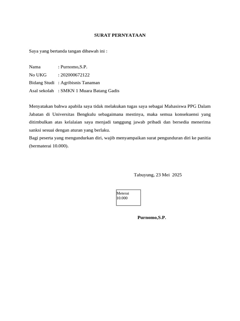 Master Suket Pernyataan | PDF