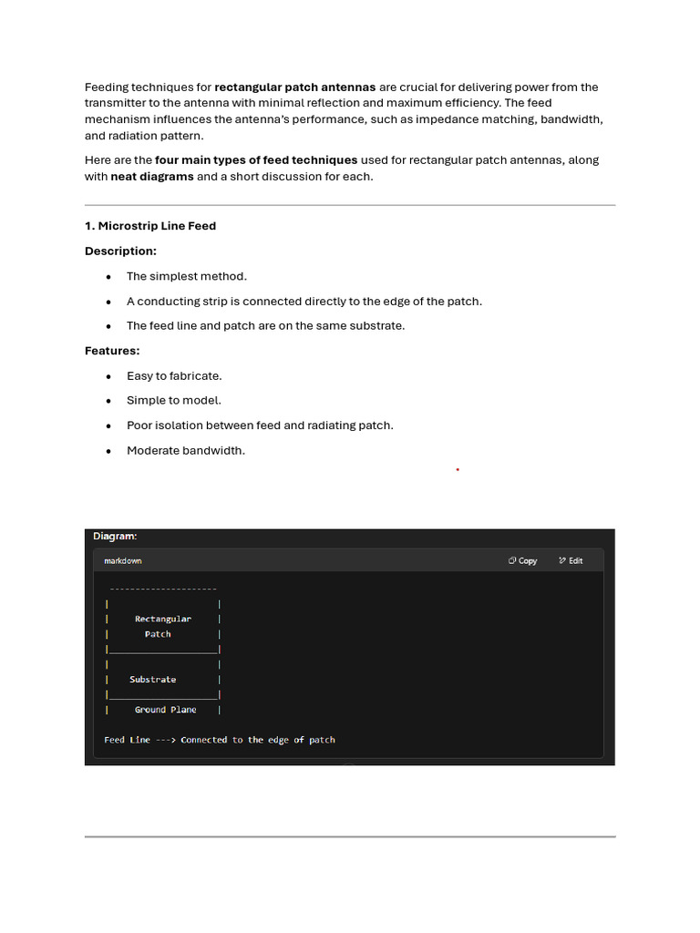 Rectangular Patch Antenna | PDF