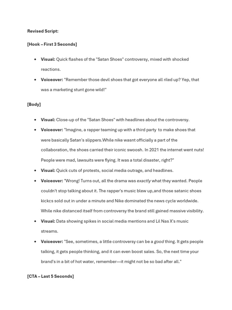Infotainement Script Negative PR | PDF
