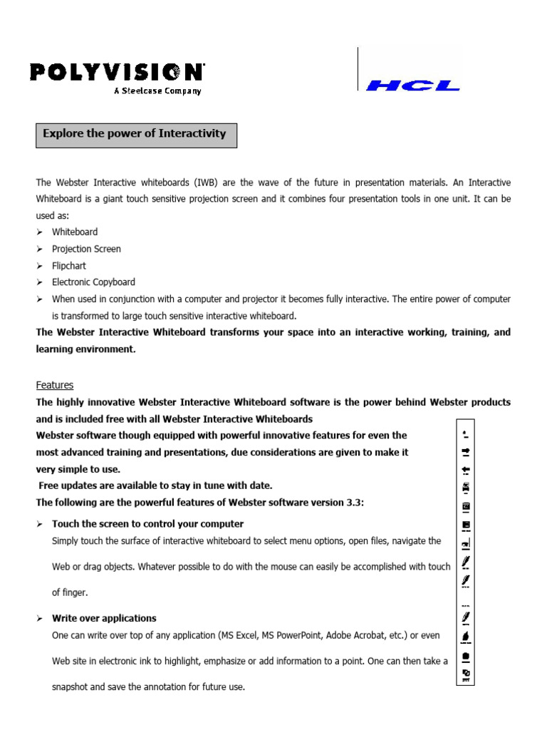 I WB Features Benefits | PDF | Computing | Software