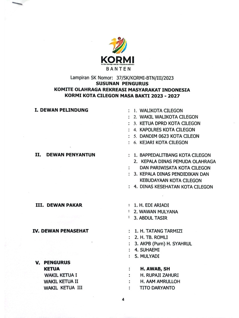 SK Kormi Cilegon | PDF