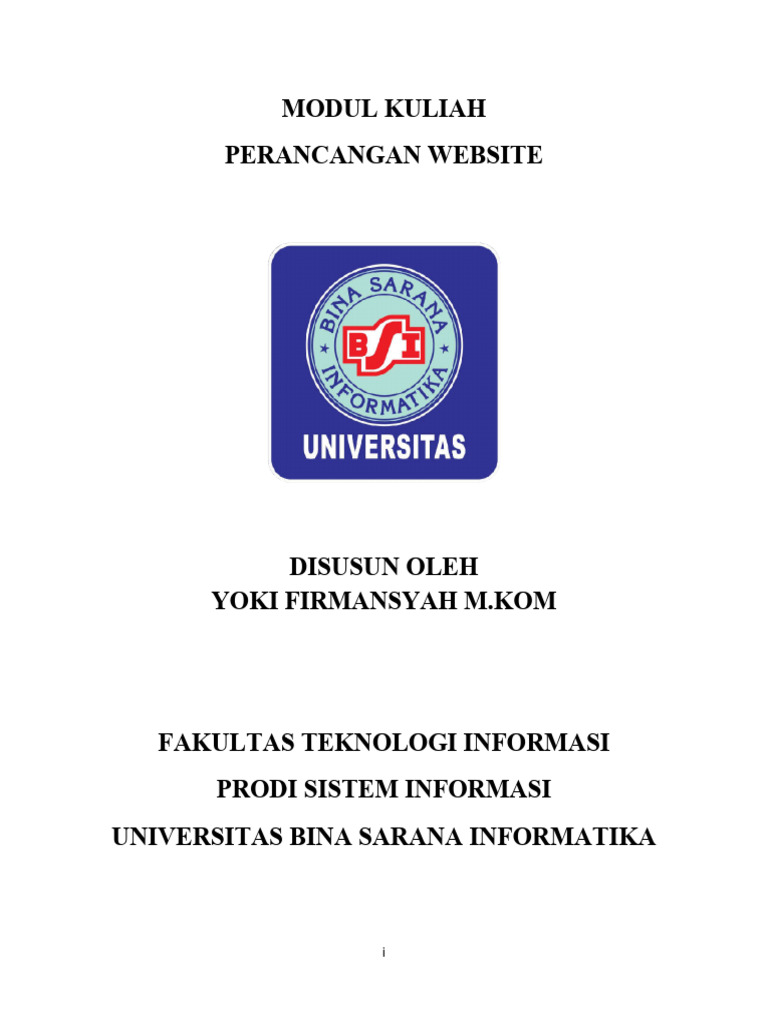 Modul Perancangan Web | PDF