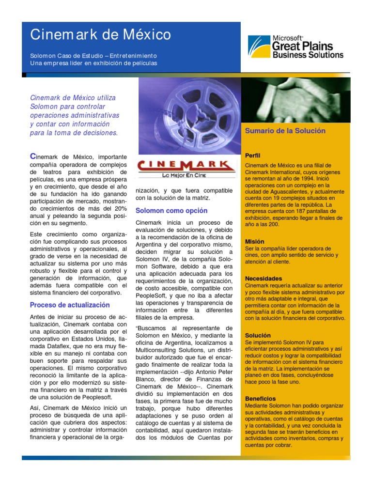 Cinemark | PDF | México | Software