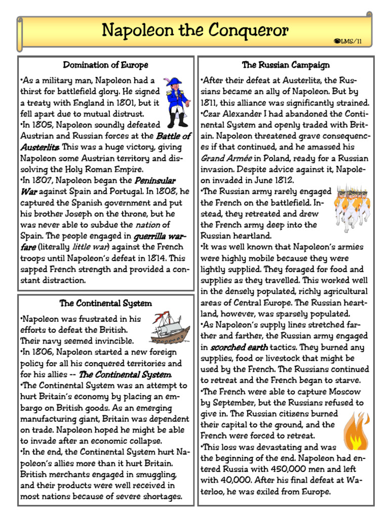 Napoleon's European Conquests Explained | PDF | Napoleon | First French ...