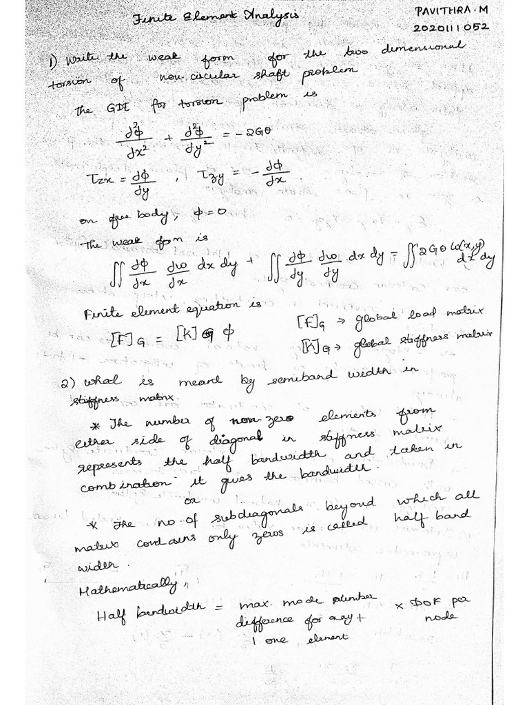 Finite Element Analysis | PDF