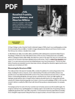 Rosalind Franklin Reading-Questions | PDF | Francis Crick | Nucleic Acids