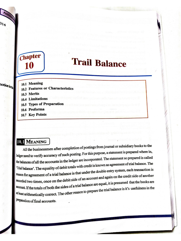Trail Balance | PDF