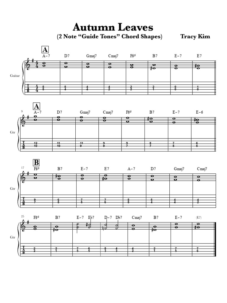 2 Note (Autumn Leaves) | PDF