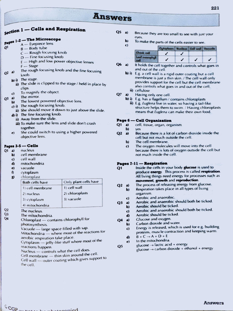 Science Asnwer | PDF