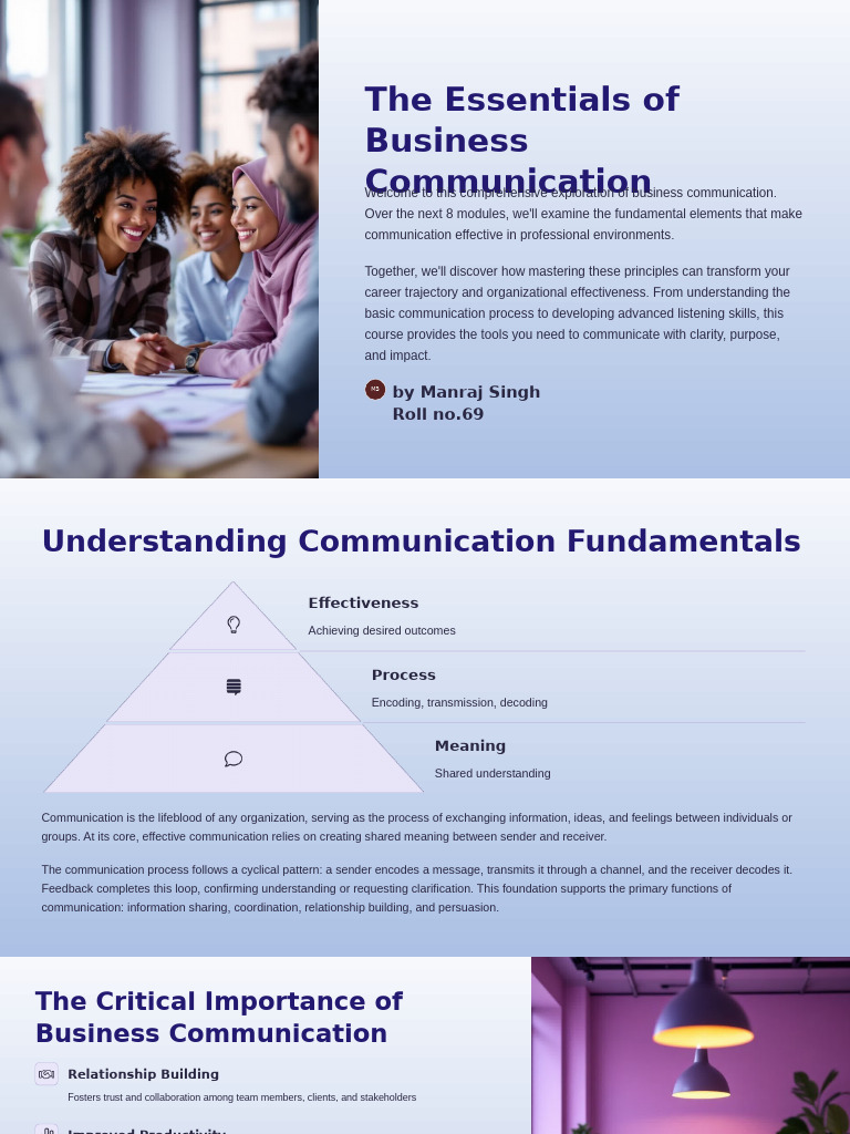 Mastering Business Communication Essentials | PDF | Communication ...