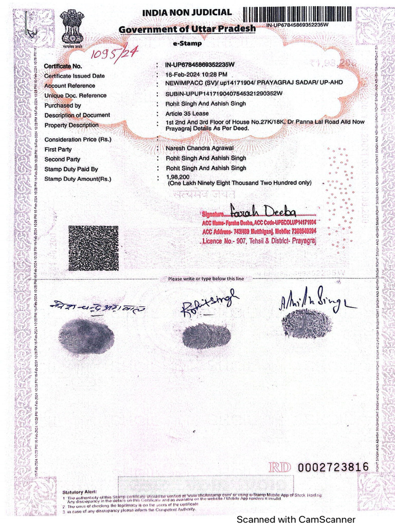 Agreement Garden Rohit+ashish | PDF