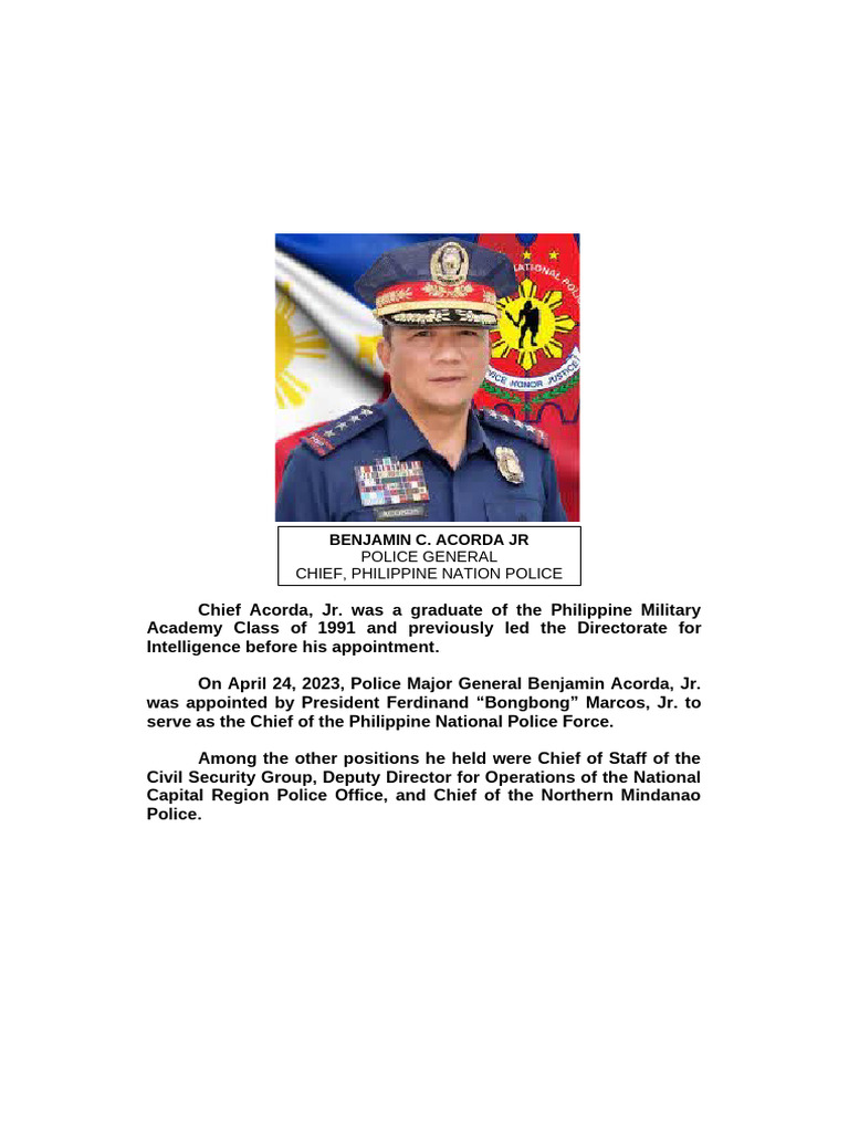 BSC 1 2 PNP Organization Activity Group 3 | PDF | Police | Sergeant