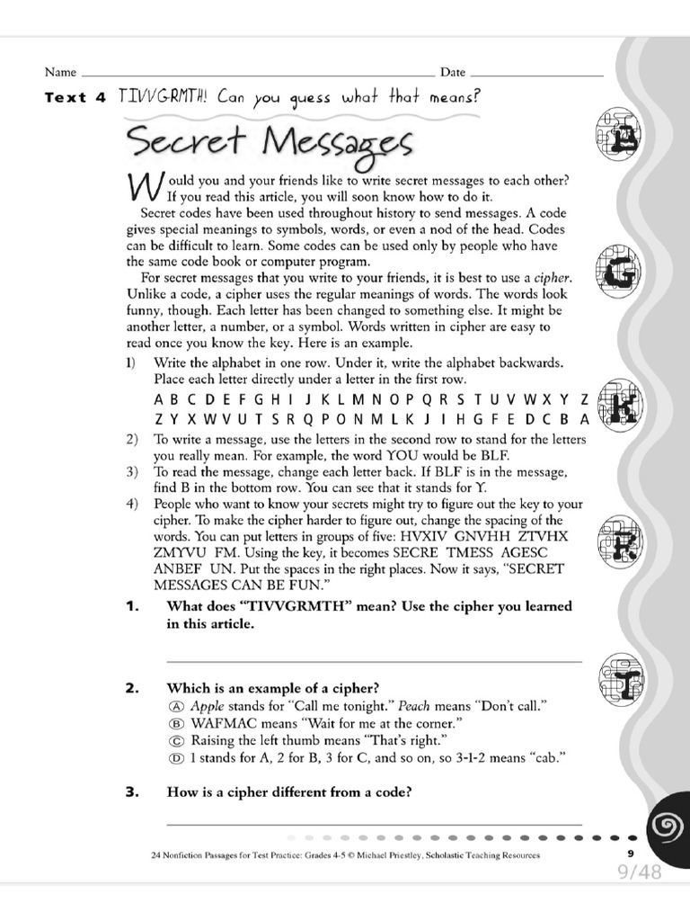 Secret Message | PDF