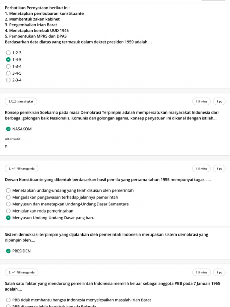 Latihan Sejarah | PDF