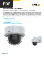 Datasheet Axis q6225 Le PTZ Camera en US 443384 | PDF | Camera | Image Stabilization