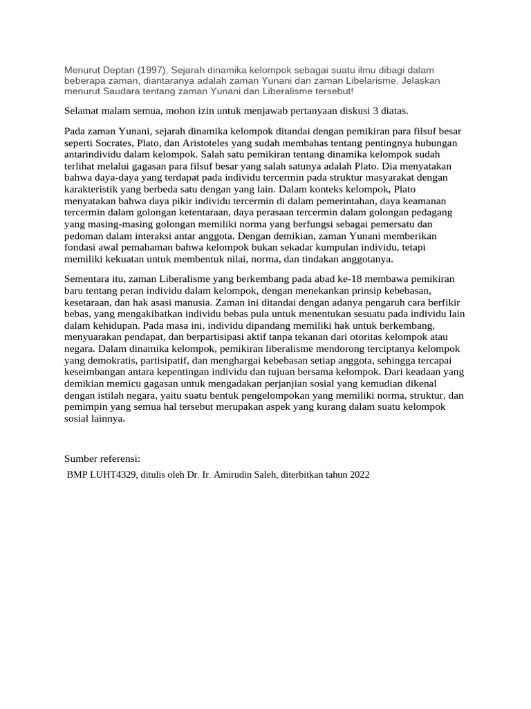 Tuton 3 Dinamika Kelompok S5 | PDF