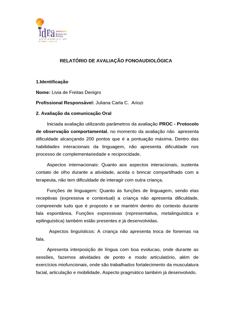 Cópia de Relatorio Lais | PDF