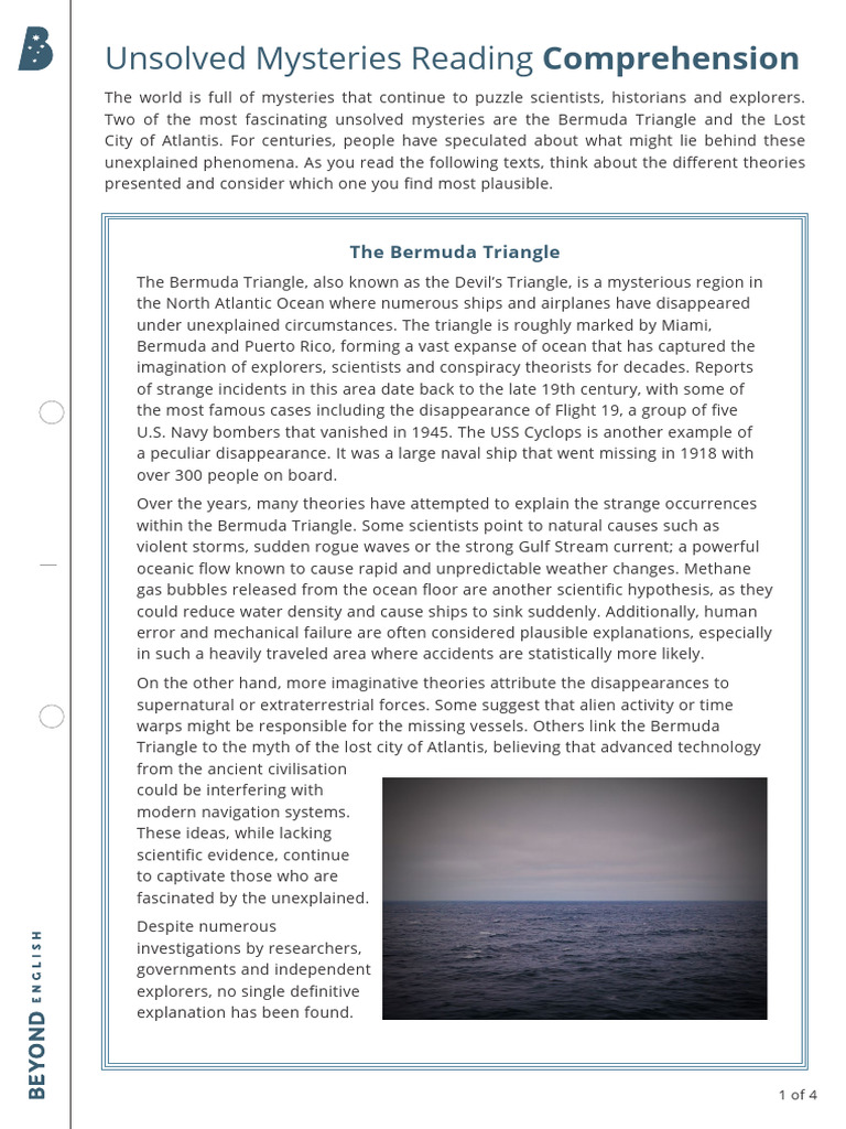 Unsolved Mysteries: Bermuda & Atlantis | PDF | Atlantis