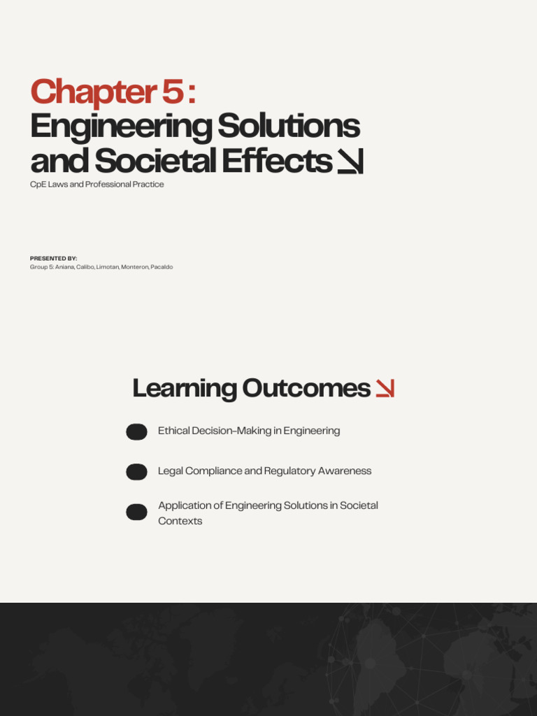 Chapter 5 Engineering Solutions and Societal Effects | PDF | Regulatory Compliance | Sustainability