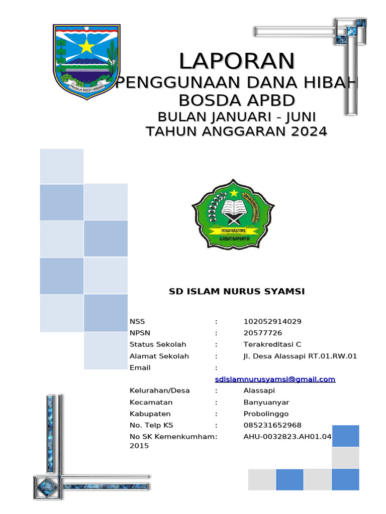 Format SPJ Bosda SD Ta 2024-Penerima 1 | PDF