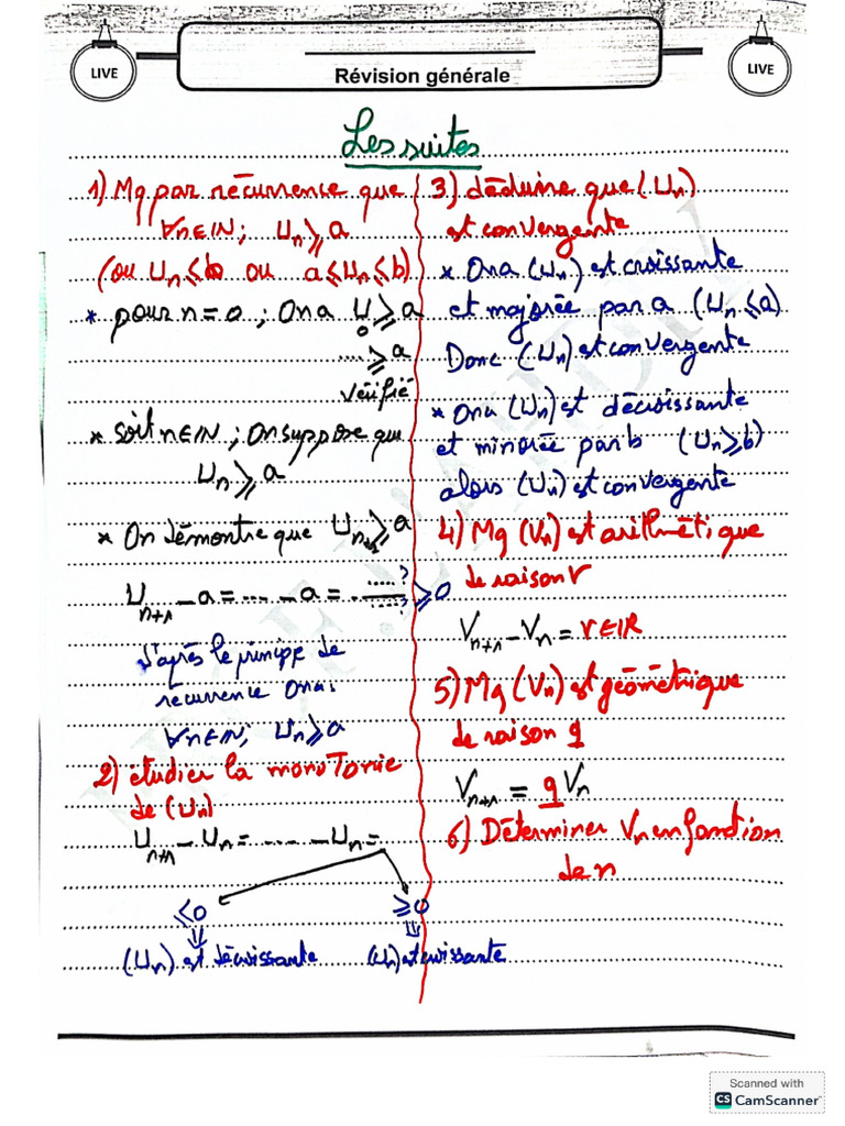 Révision Générale Mathématiques 2025 | PDF