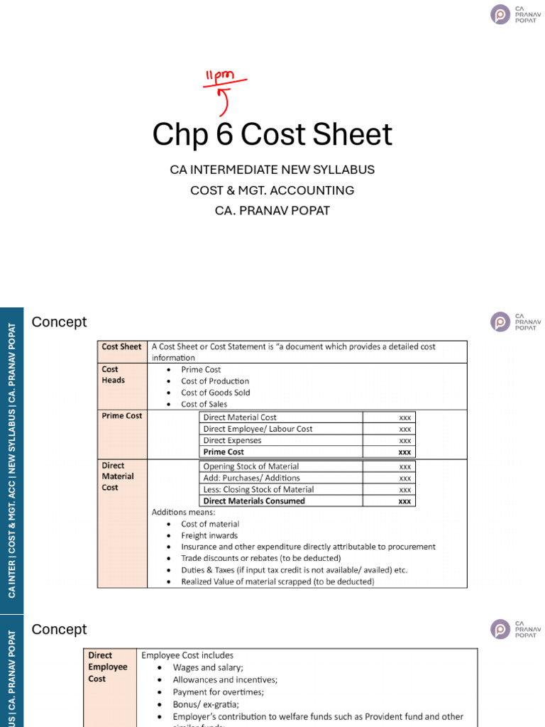 3. Chp6 Cost Sheet PEM Jan25 | PDF | Economy Related Organizations | Government Related ...