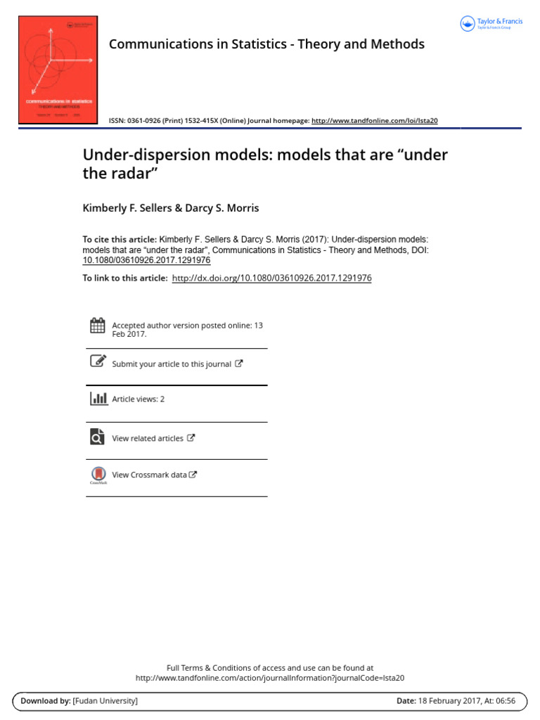 sellers2017_underdispersion models | PDF | Akaike Information Criterion ...