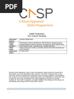 CASP Checklist Cohort Study 2024 | PDF | Cohort Study | Confounding