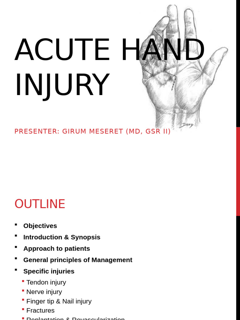 9.Acute Hand Injury | PDF | Finger | Thumb