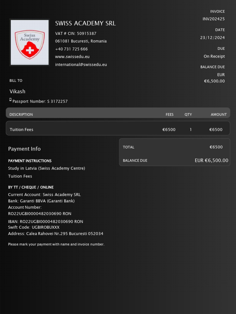 Vikash_Invoice | PDF