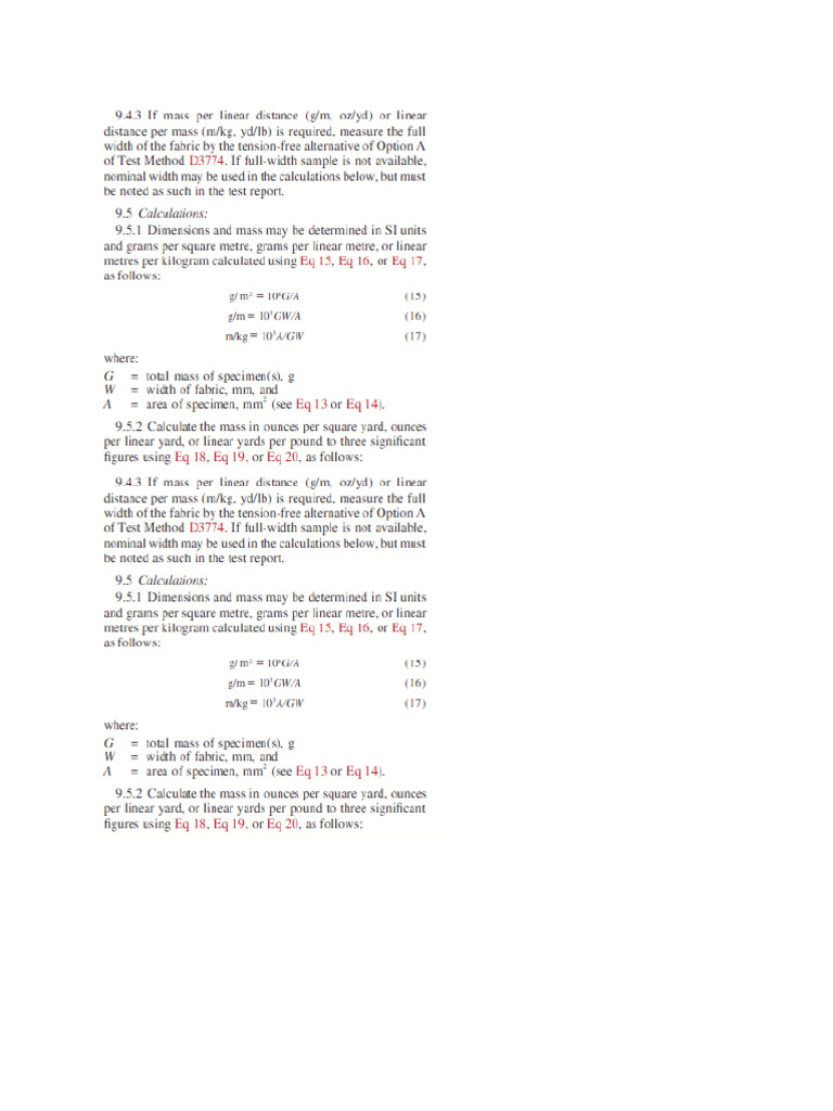 Astm D 3776 | PDF