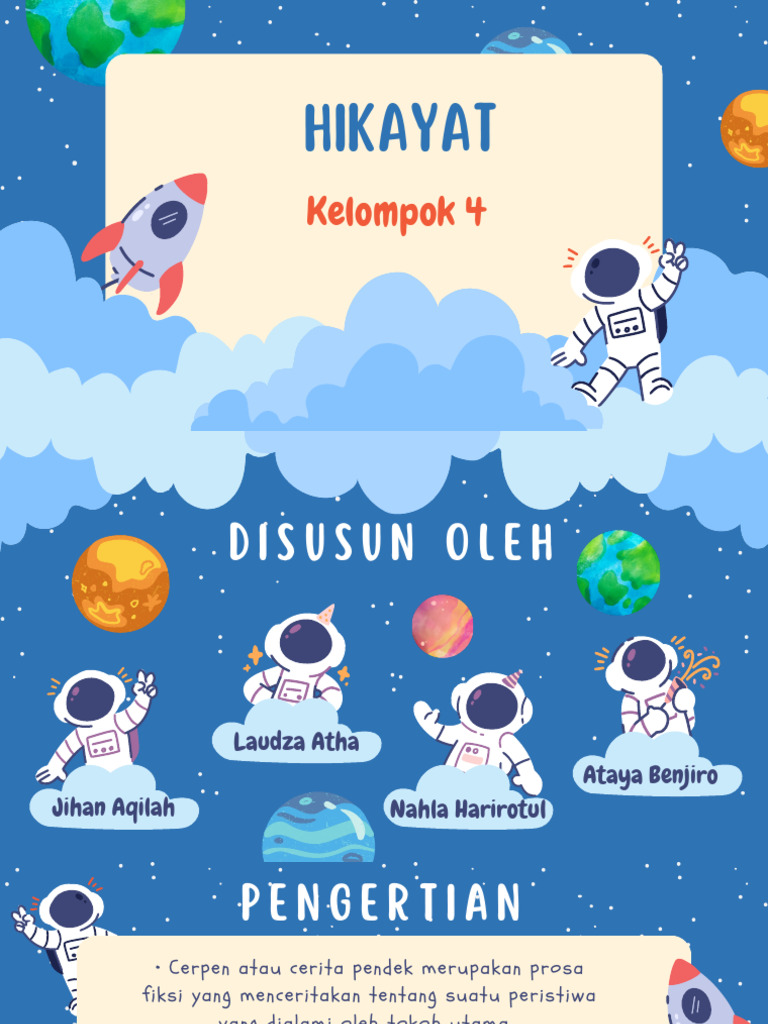 Biru Lucu Kreatif Ruang Angkasa Tugas Kelompok Presentasi | PDF