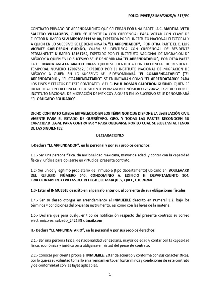 V 2172025 | PDF | Pagos | Condominio