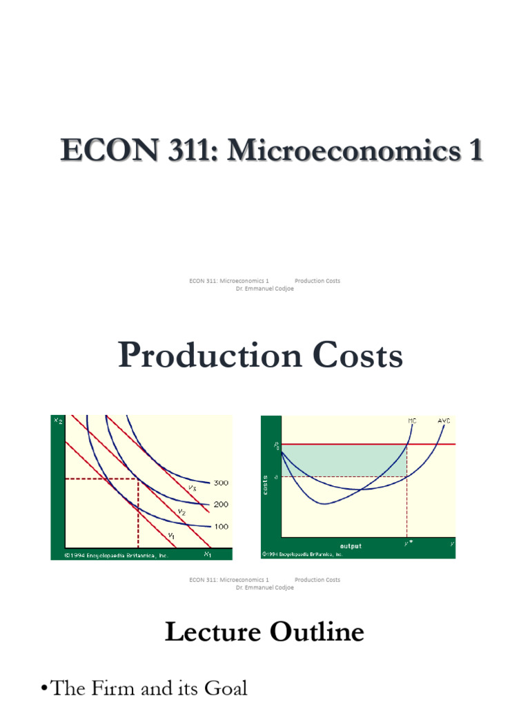 ECON 311 - Microeconomics 1 - Production Costs - (2) - 250124 - 231748 ...