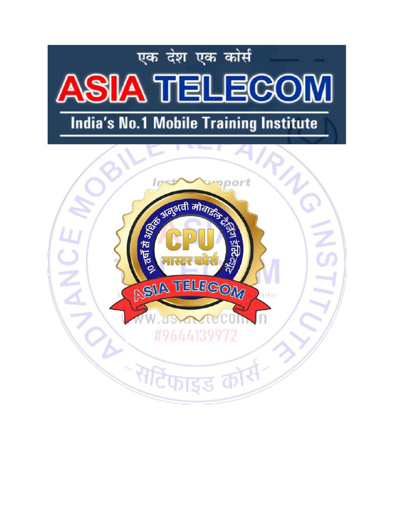 Asia Telecom Mobile Repair Course Overview | PDF | Diode | Electrical ...
