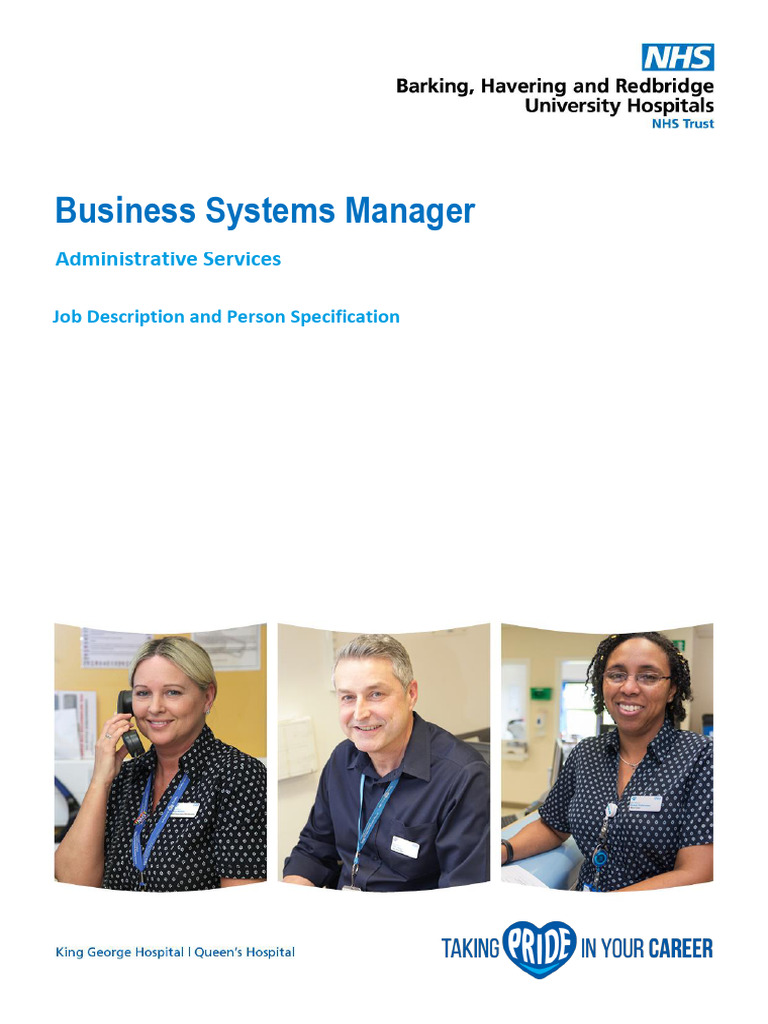 162-5889-PA - JE Business Systems Manager Band 6 Final Jan 24 | PDF ...