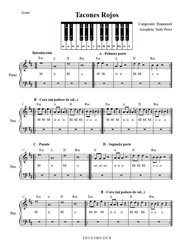 Tacones Rojos - Sebasntian Yatra | PDF