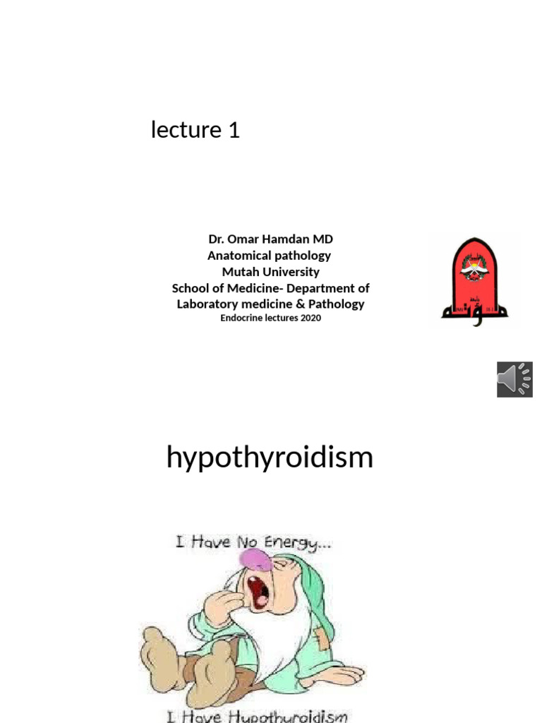 L2 Thyroid-2019-Part-2 | PDF | Thyroid | Hypothyroidism