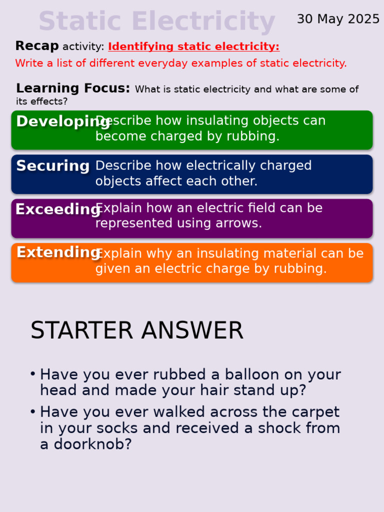 Understanding Static Electricity Effects | PDF | Electric Charge ...
