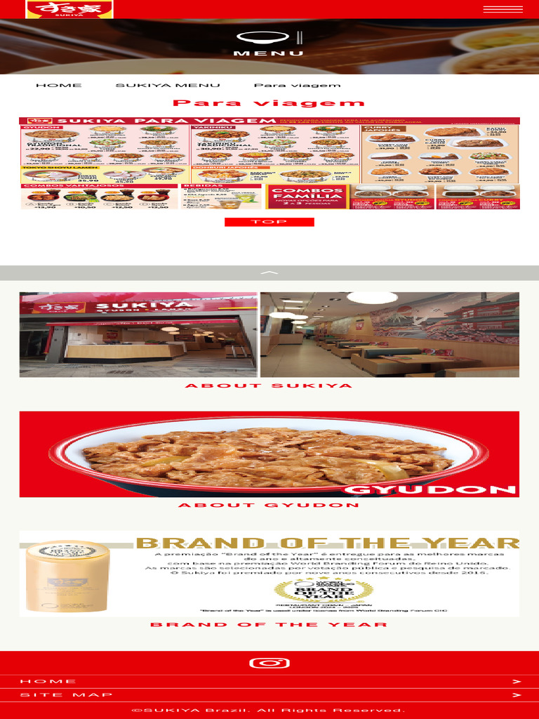 Sukiya Menu Brazil Sukiya Official Site | PDF