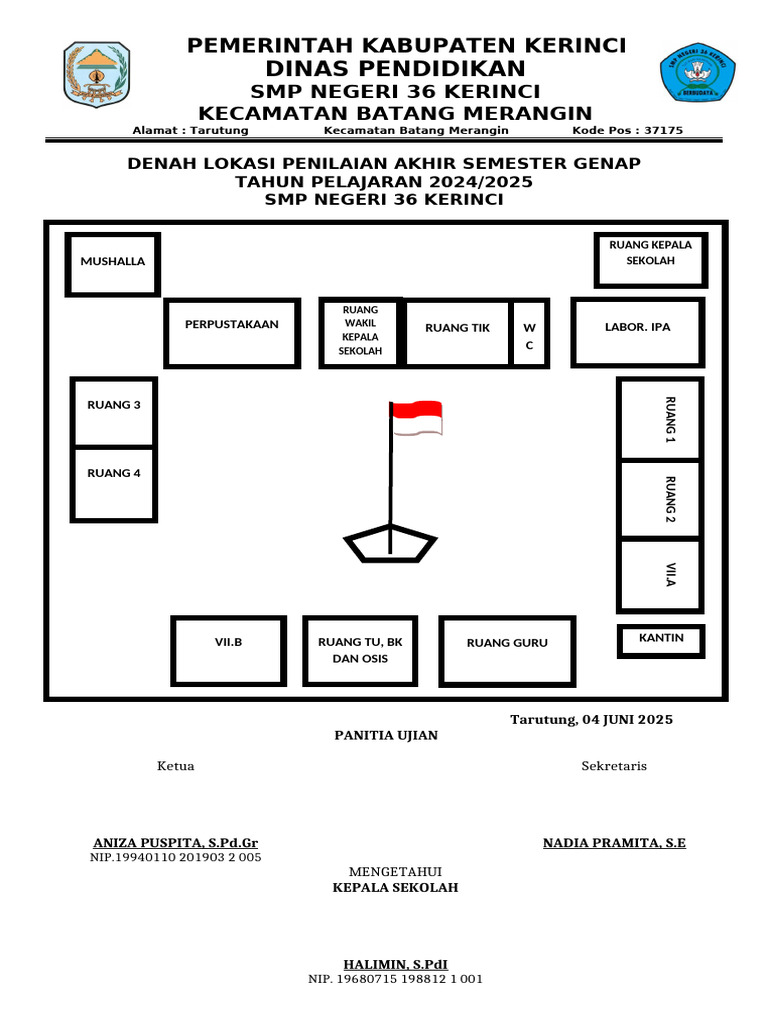 Denah Lokasi Uas 2025 | PDF