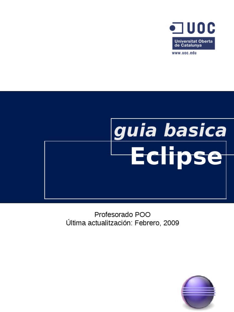 Guia Eclipse | Eclipse (software) | Java (lenguaje de programación)