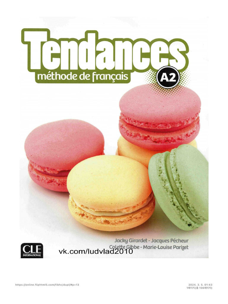 TENDANCES A2 Methode de Francais | PDF