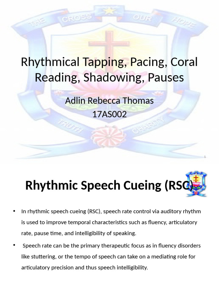 Rhythmic Speech Cueing Techniques | PDF | Stuttering | Rhythm